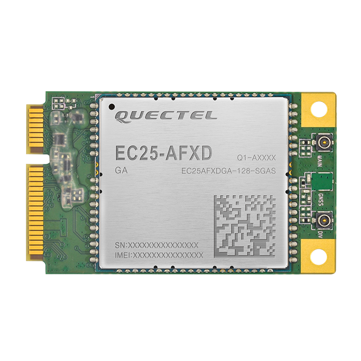 Quectel EC25-AFXD Mini PCIe 3G/4G/LTE miniPCI-e card (certified in US ...